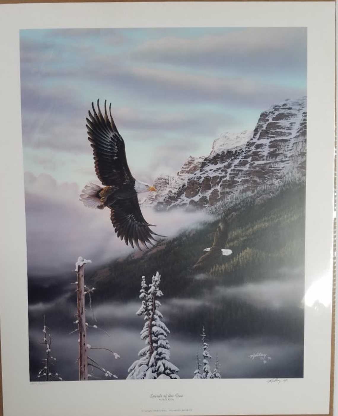 Wildlife Eagle Art Print 24 X 30 by Rick Kelley Titled Spirit of the ...