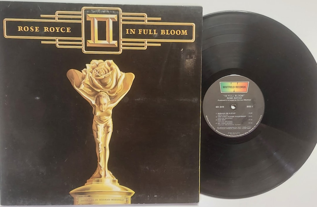 Vintage 1977 Vinyl Record Album by Rose Royce Titled in Full Bloom - Etsy