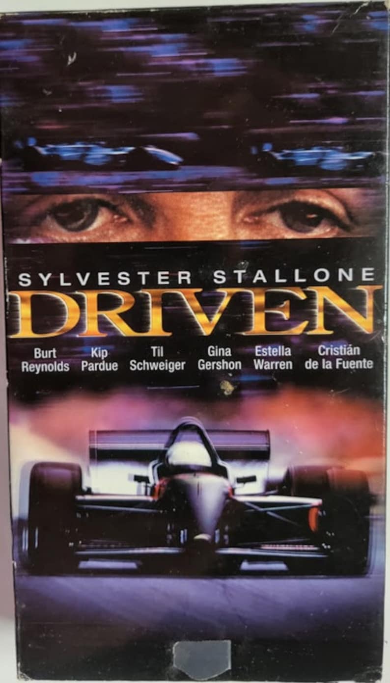 VHS 2001 Vintage Movie Titled Driven Starring Sylvester Stallone & Gina ...