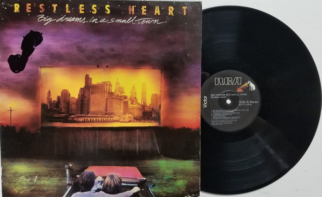 Vintage 1987 Vinyl Record Album by Restless Heart Titled Big Dreams in ...