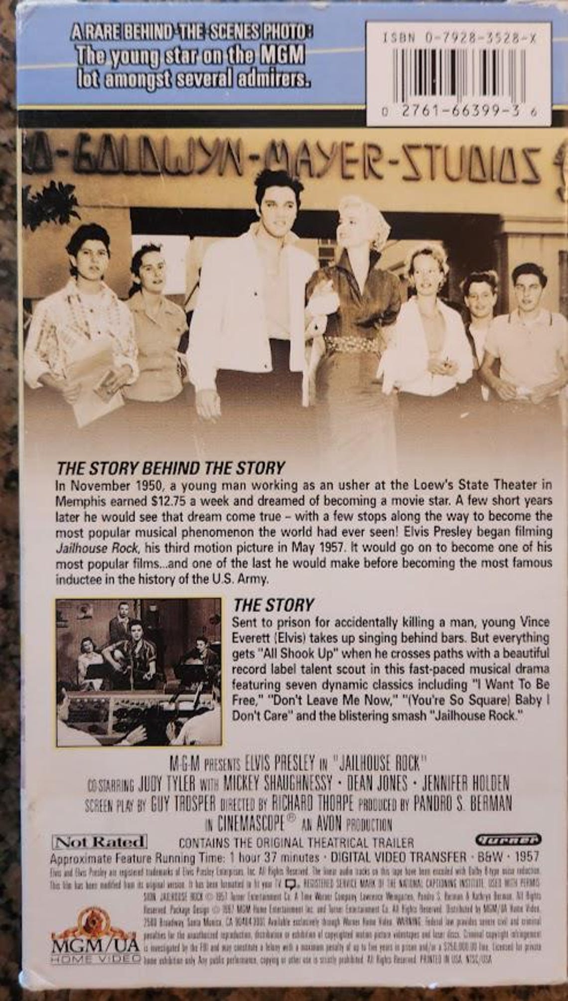 VHS 1957 Vintage Movie Titled Jailhouse Rock Starring Elvis Presley ...
