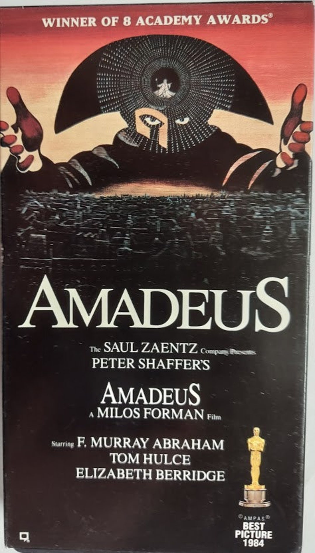 VHS 1984 Vintage Movie Titled Amadeus Starring Tom Hulce & F Murray ...