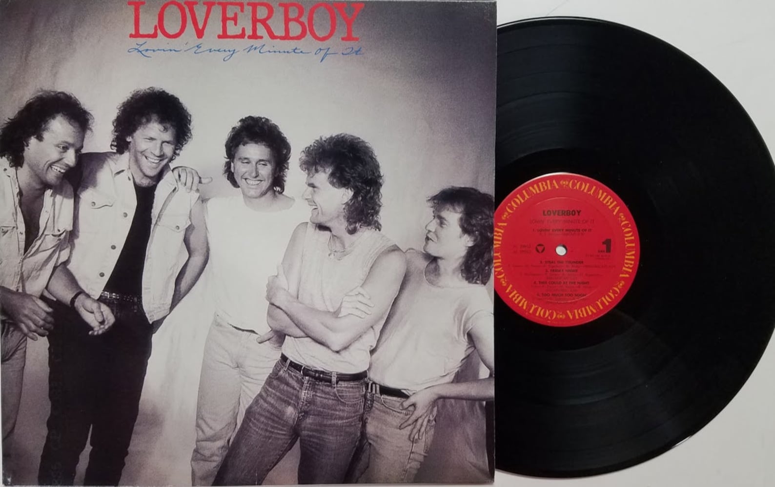 Vintage Vinyl Record Album by Loverboy Titled Lovin' Every Minute of It ...