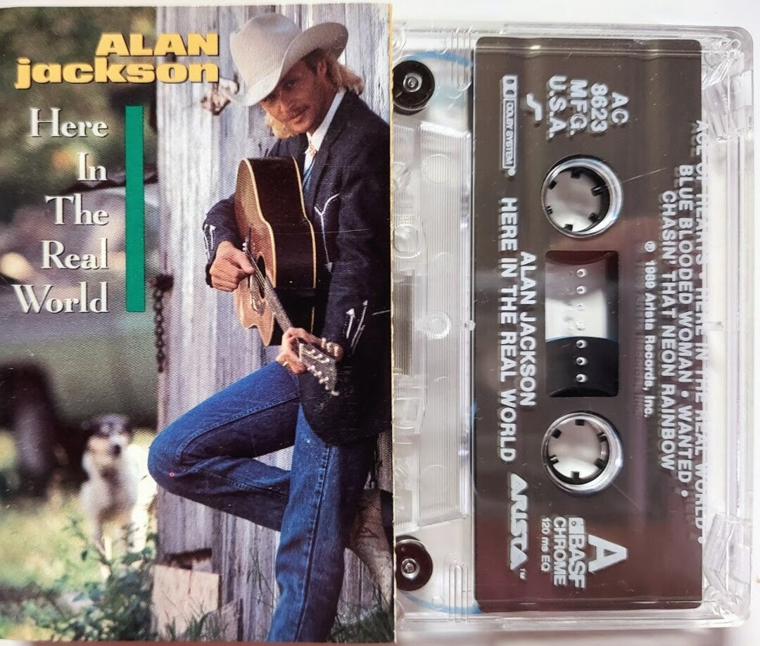 Cassette Used 1989 Vintage Country Music by Alan Jackson Titled Here in ...