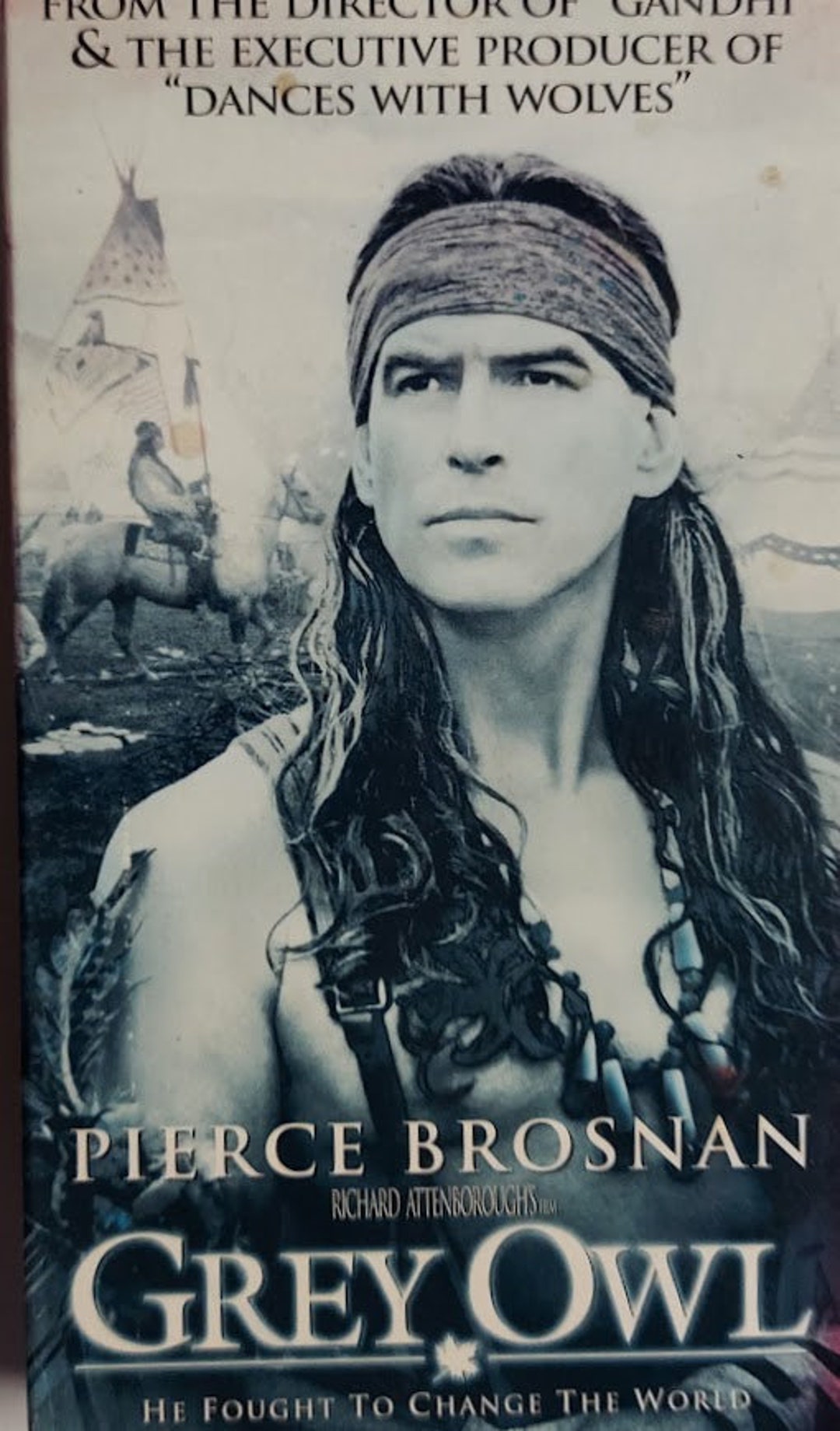 VHS 1999 Vintage Movie Titled Grey Owl Starring Pierce Brosnan, Annie ...