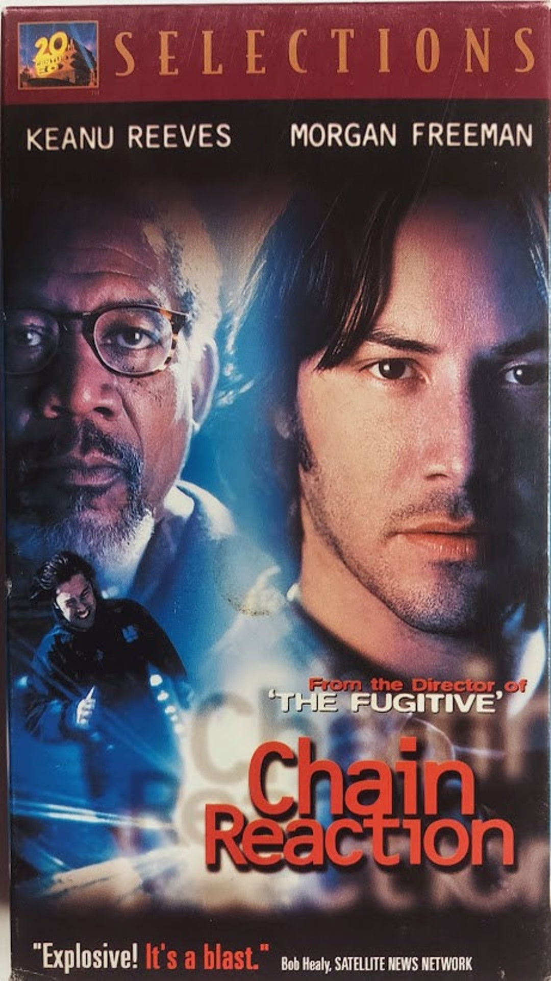 VHS 1996 Vintage Used Movie Titled Chain Reaction Starring Keanu Reeves ...