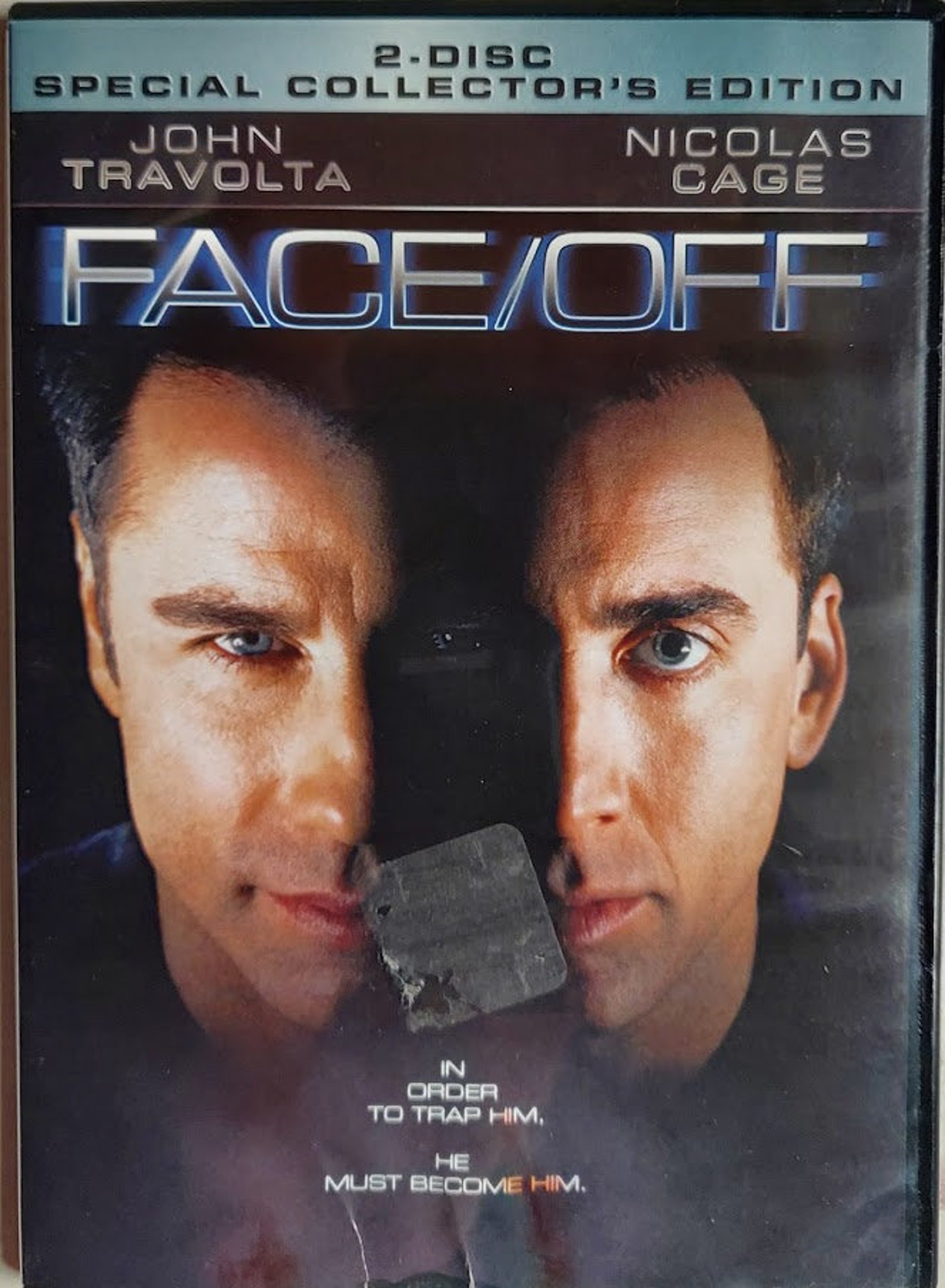 DVD 1997 Film intitulé Face Off avec Nicolas Cage et John Travolta ...
