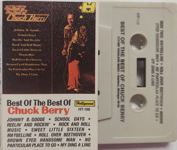 Cassette 1987 Vintage Rock Music Chuck Berry Titled Best of - Etsy