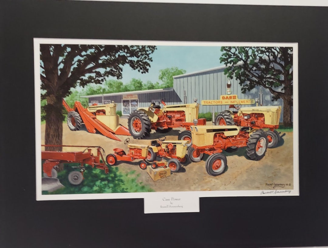 Tractor Art 18 X 24 Matted Case 830, 930, 470 & 800 Art Print by ...
