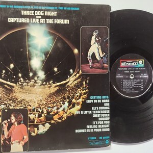 Vintage 1969 Vinyl Record Album by Three Dog Night Titled Captured Live ...