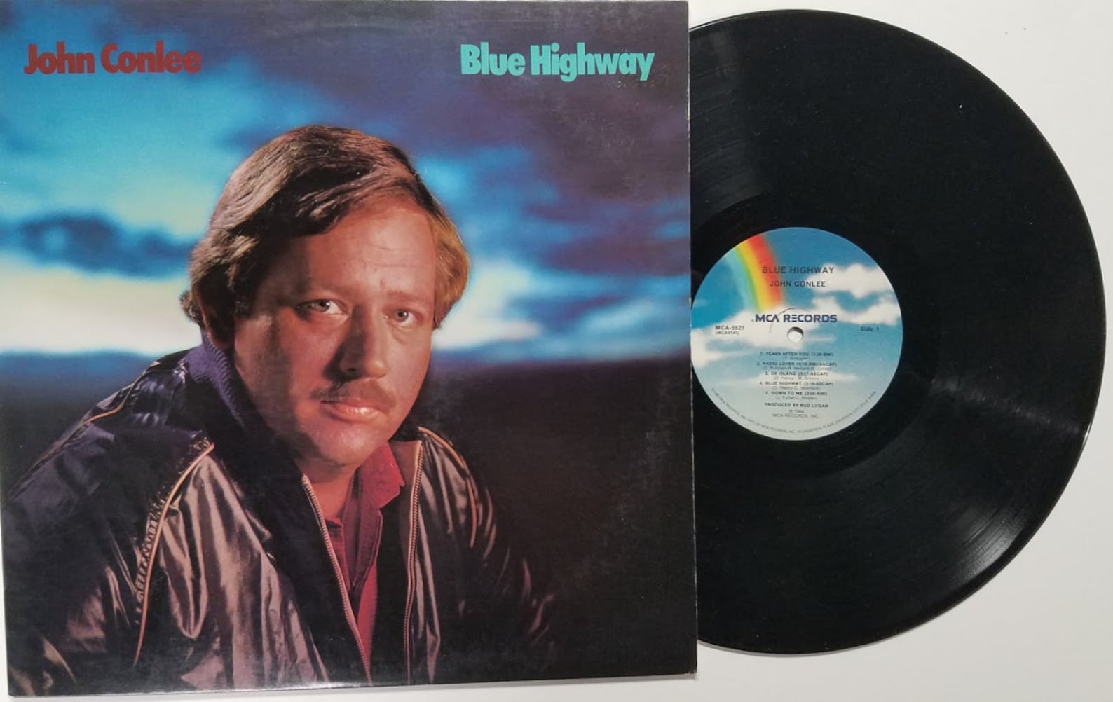Vintage 1984 Vinyl Record Album by John Conlee Titled Blue Highway - Etsy