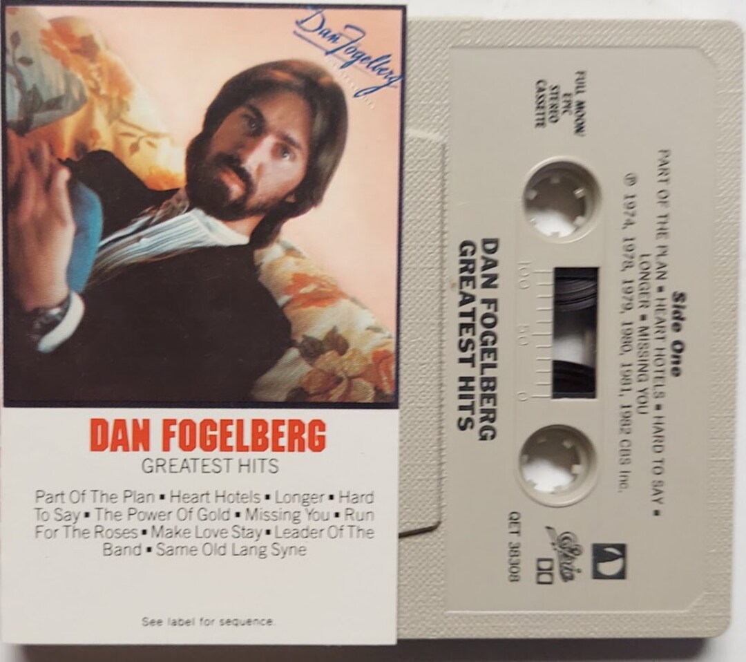 Cassette 1982 Vintage Soft Rock Music by Dan Fogelberg Titled Greatest ...