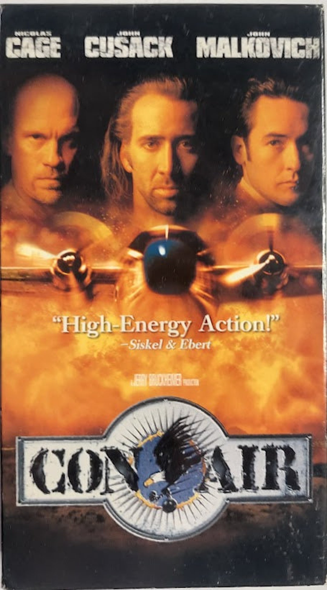 VHS 1997 Vintage Movie Titled Con Air Starring John Cusack & Nicolas ...