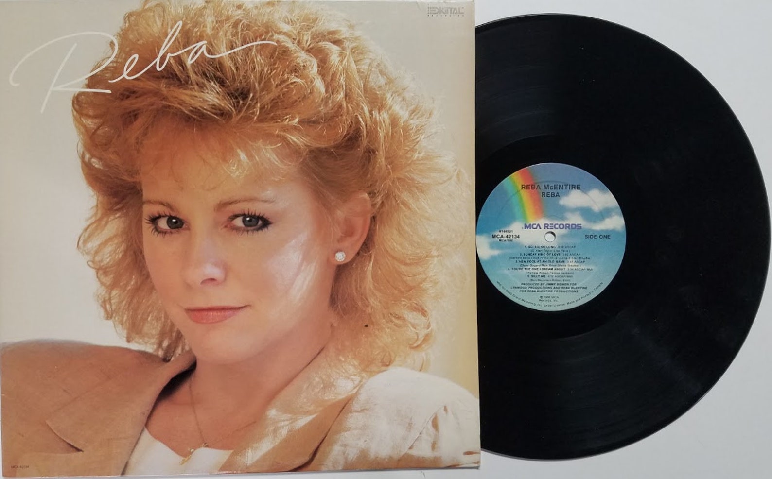 Vintage 1988 Vinyl Record Album by Reba Mcentire Titled Reba | Etsy