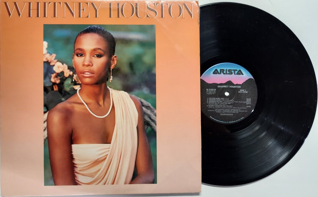 Vintage 1985 Vinyl Record Album by Whitney Houston Debut Self Titled ...