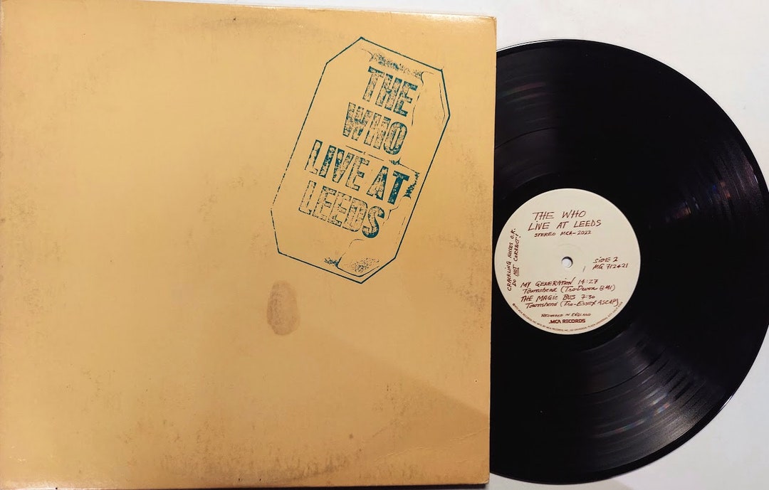 Vintage 1970 Vinyl Record Album by the Who Titled Live at Leeds - Etsy