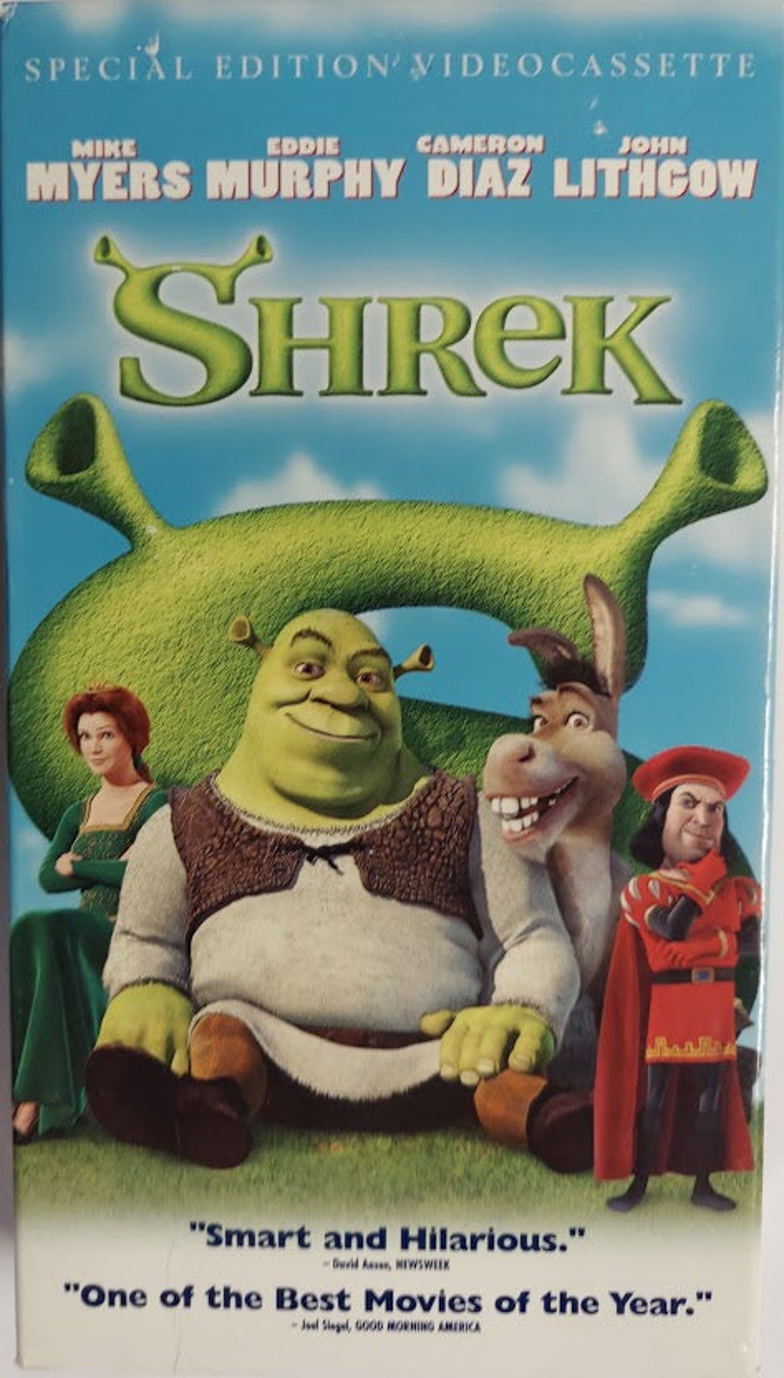 VHS 2001 Vintage Movie Titled Shrek Directed by Andrew Adamson - Etsy