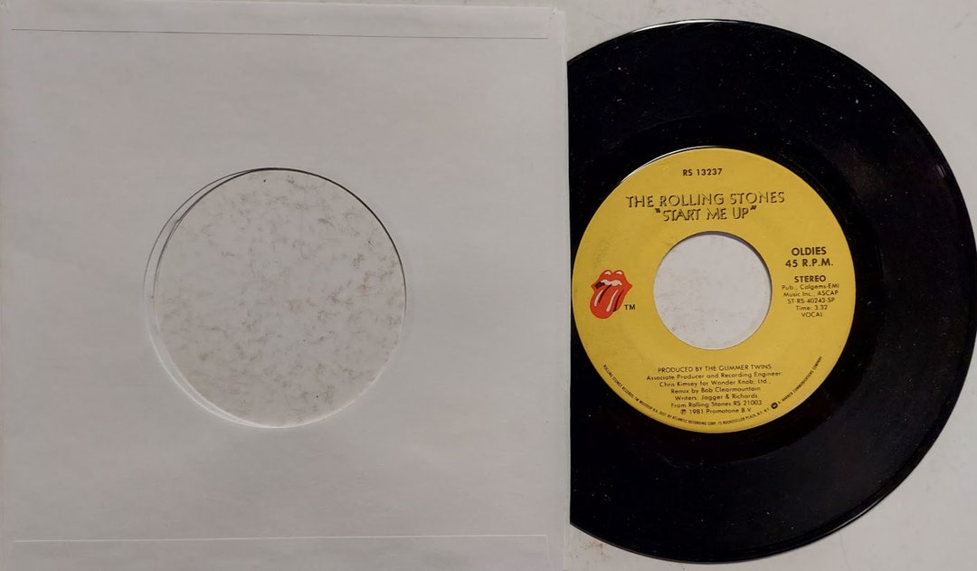 Vintage 1981 Vinyl Record Single 7 Inch 45 RPM by Rolling Stones Titled ...