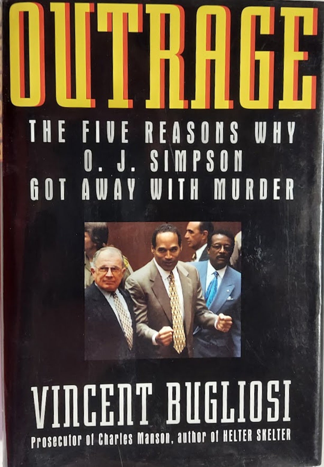 Hardcover Book 1996 Vintage Biography by Vincent Bugliosi Titled Outrage - Etsy