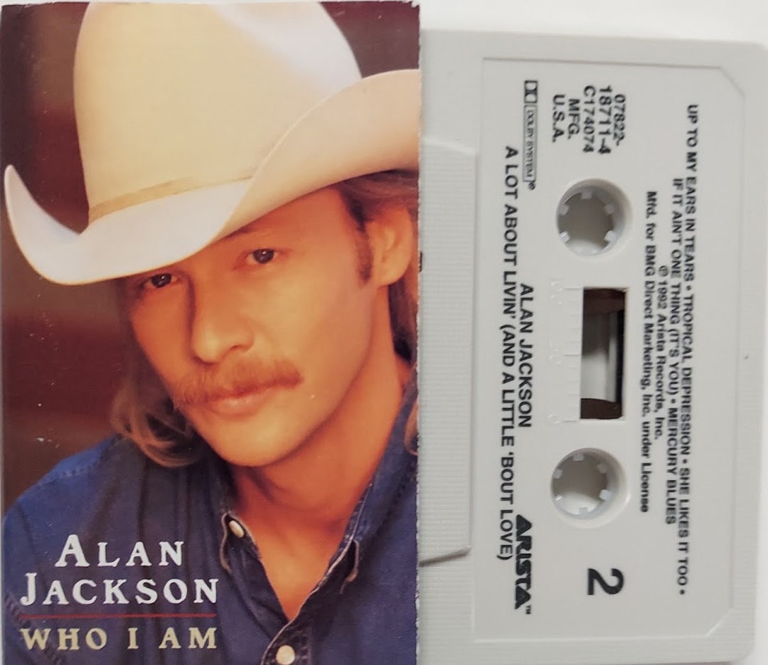 Music Cassette Vintage 1994 by Alan Jackson Titled Who Am I - Etsy