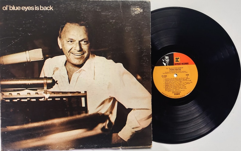 Vintage 1973 Vinyl Record Album by Frank Sinatra Titled Ol' Blue Eyes ...