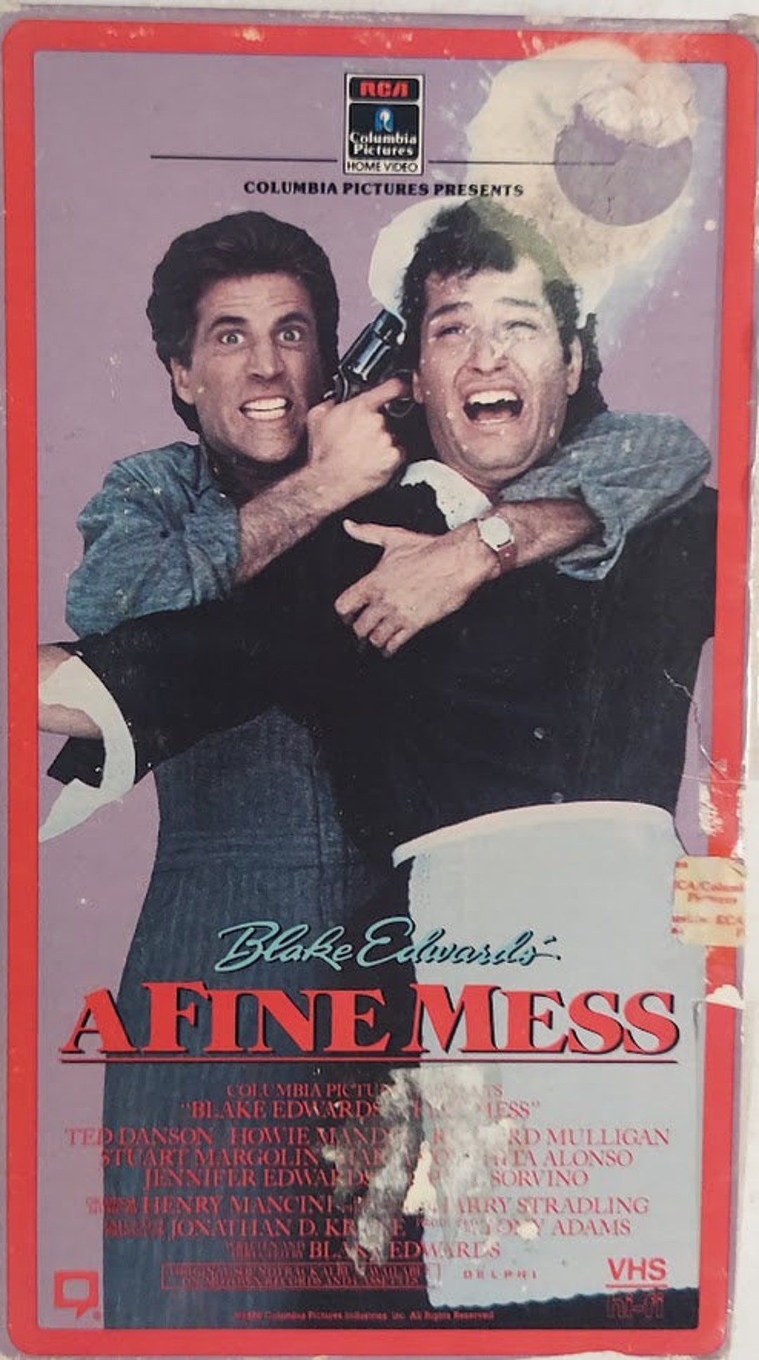 VHS 1986 Vintage Movie Titled A Fine Mess Starring Ted Danson, Howie ...