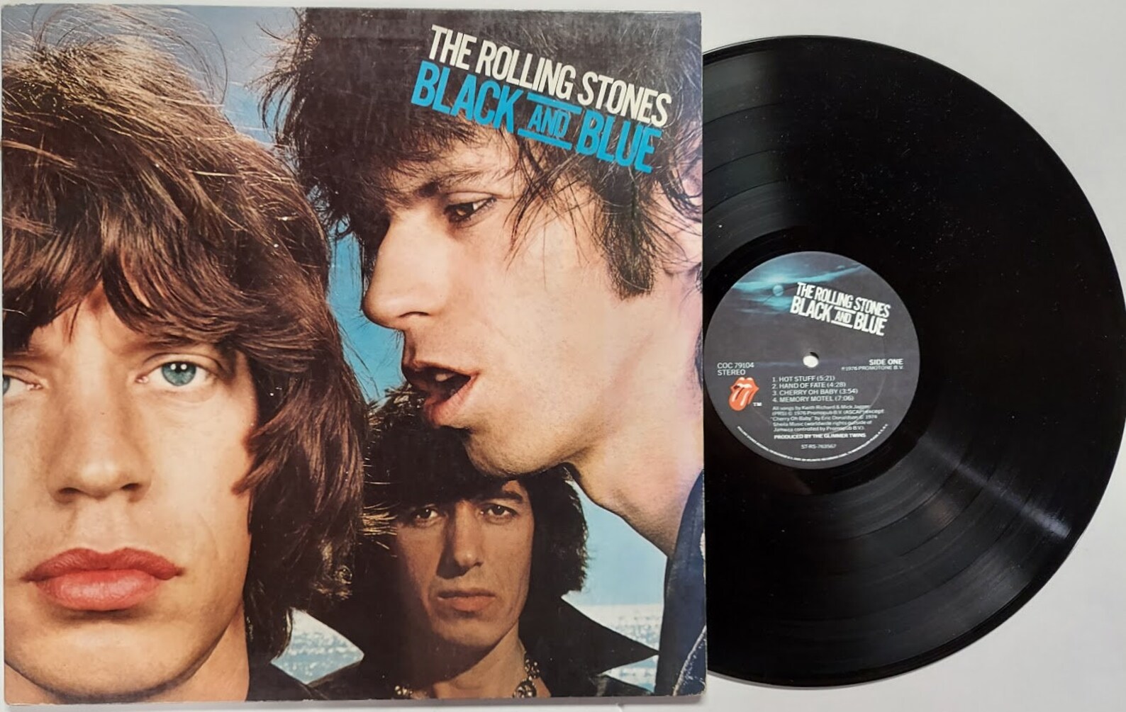 Vintage Vinyl Record Album by The Rolling Stones titled Black | Etsy