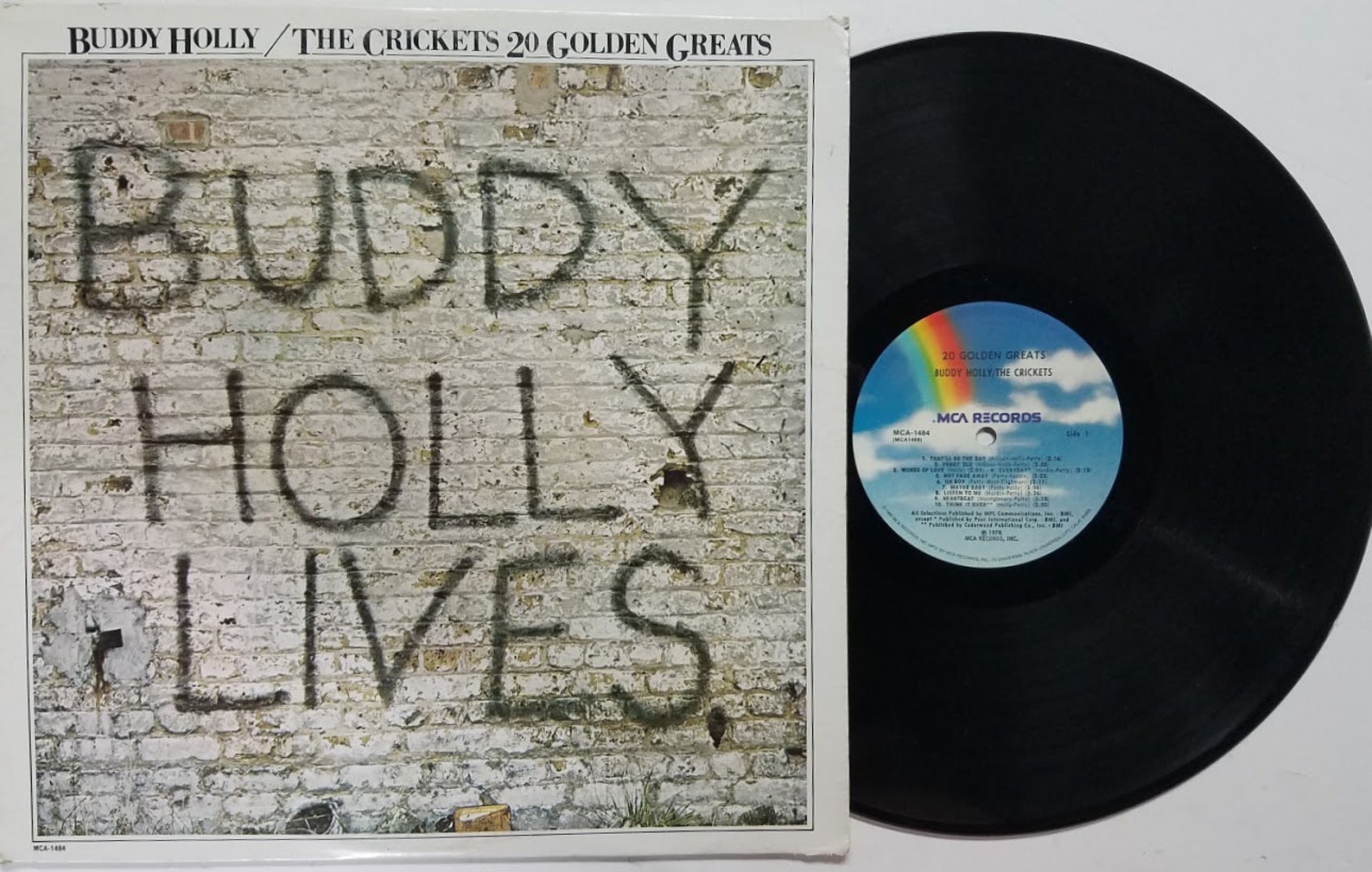 Vintage Vinyl Record Album by Buddy Holly & the Crickets Titled 20 ...