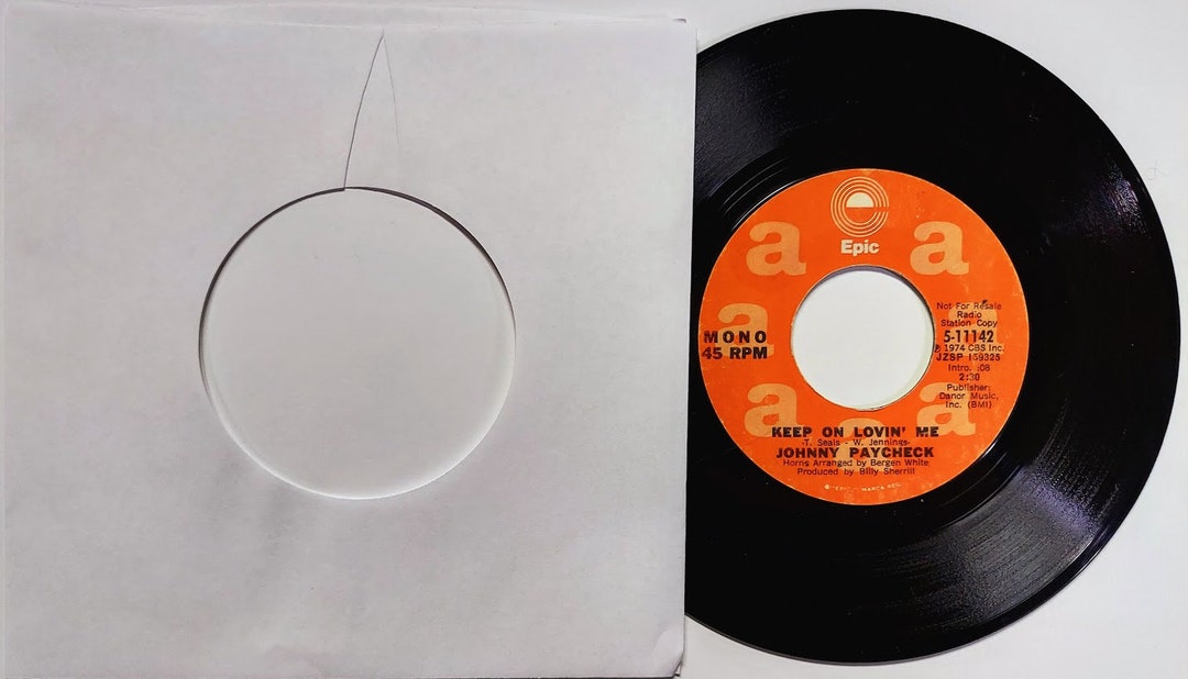 Vintage 1974 Vinyl Record Single 7 Inch 45 RPM by Johnny Paycheck ...