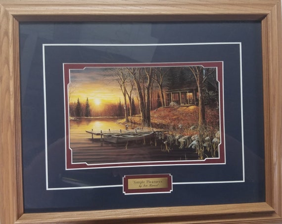 Framed matted 17 x 21 art print by Jim Hansel titled Simple | Etsy