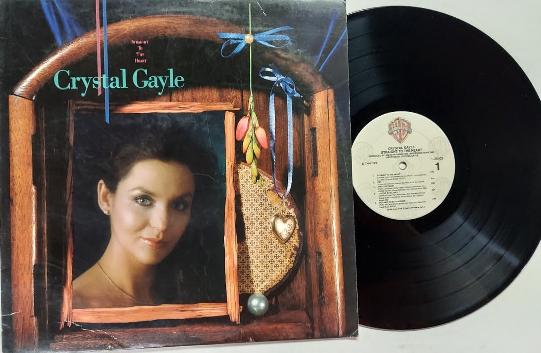 Vintage 1986 Vinyl Record Album by Crystal Gayle Titled Straight to the ...