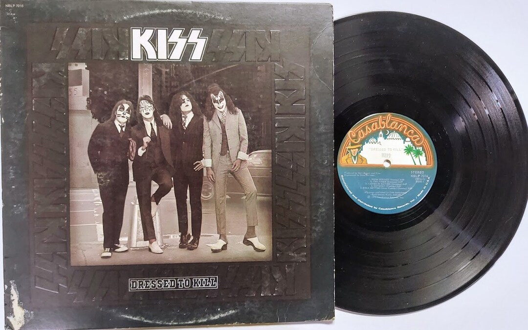 Vintage 1975 Vinyl Record Album by Kiss Titled Dressed to Kill - Etsy