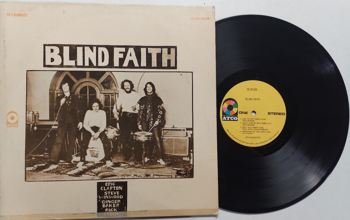 Vintage 1969 Rare Vinyl Record Album by Blind Faith Titled - Etsy