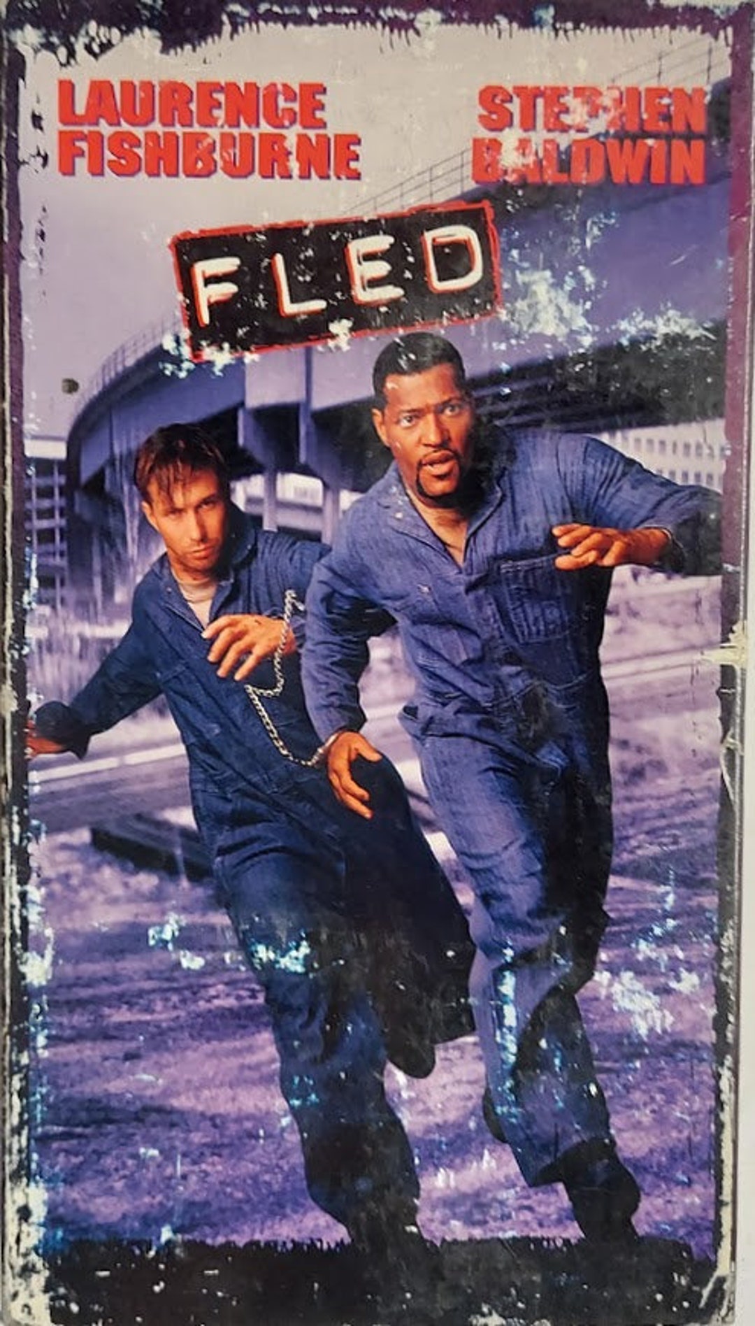 VHS Vintage 1996 Movie Titled Fled Starring Laurence Fishburne, Salma ...