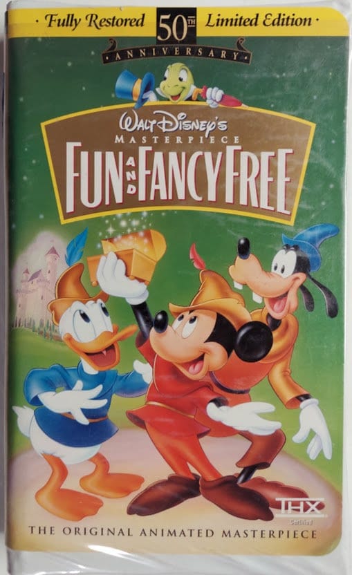 VHS 1997 Movie Titled Fun and Fancy Free fully Restored 50th - Etsy