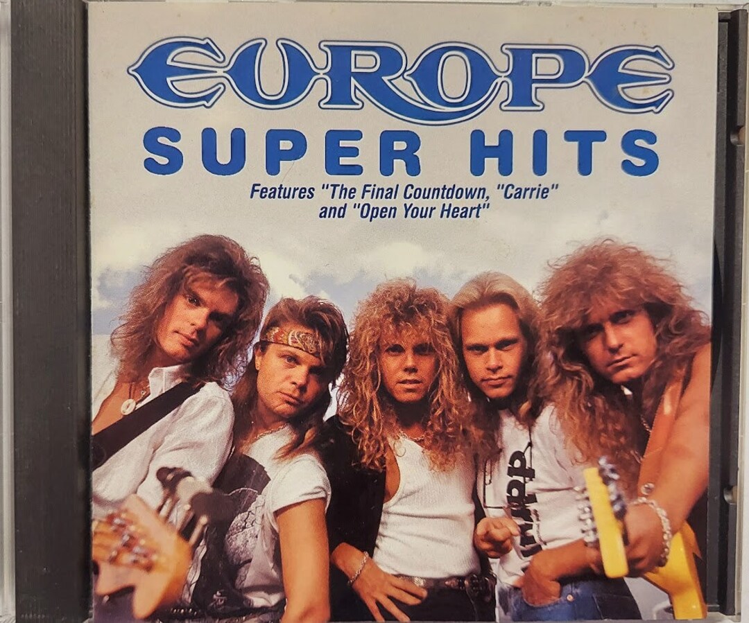 CD Used 1998 Vintage Rock Music by Europe Titled Super Hits - Etsy