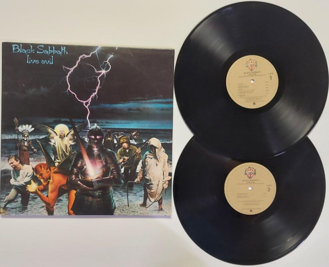 Vintage Vinyl Double Record Album by Black Sabbath Titled Live Evil - Etsy