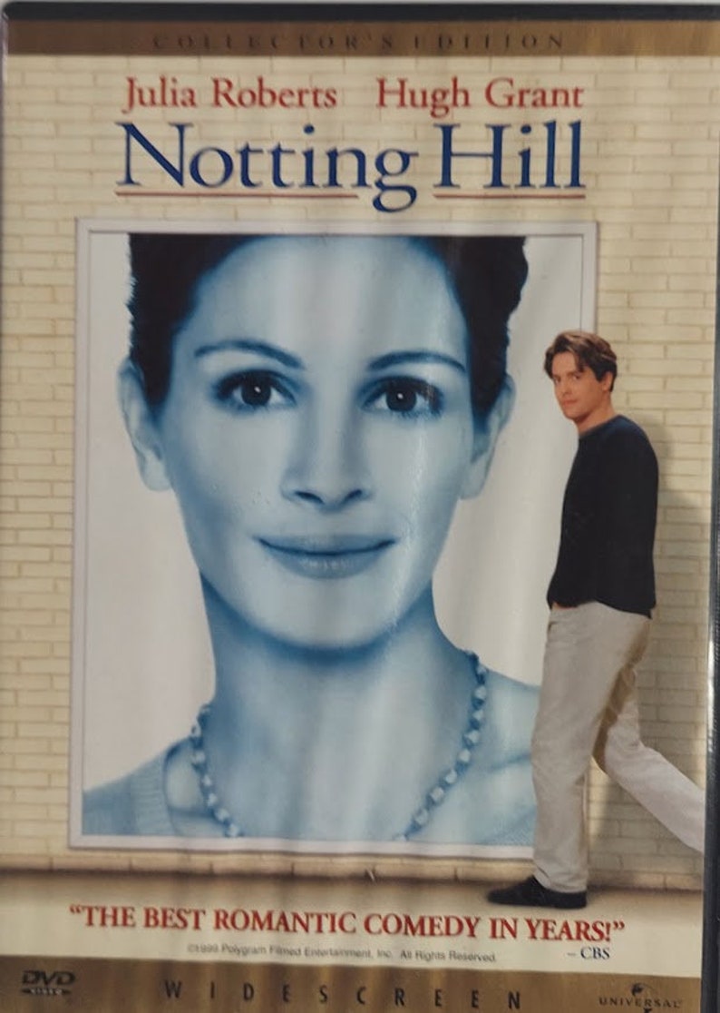 DVD 1999 Vintage Movie Titled Notting Hill Starring Julia Roberts ...