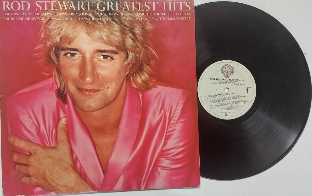 Vintage Vinyl Record Album by Rod Stewart Titled Greatest Hits - Etsy