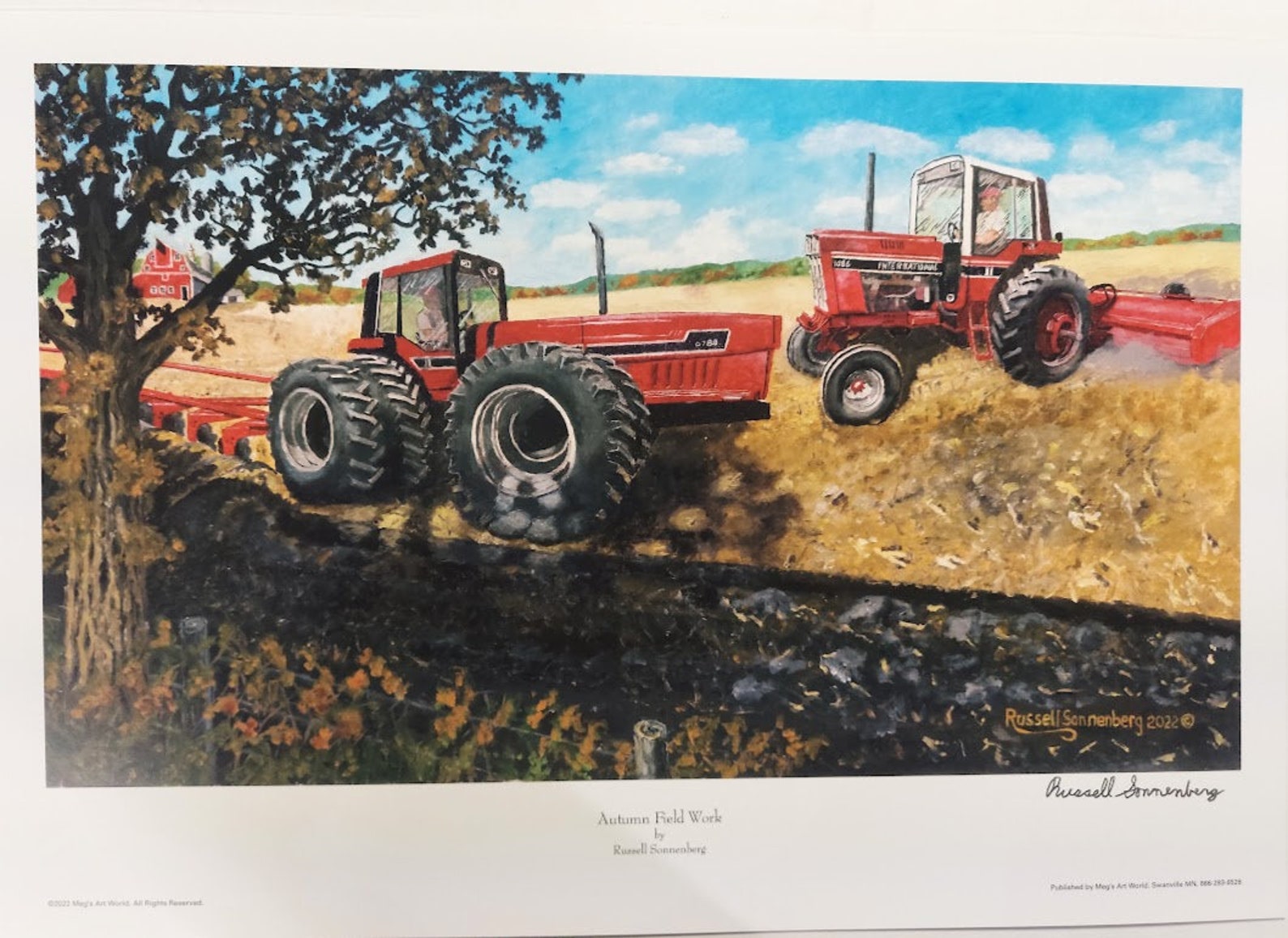 Tractor International Art Print 11 X 17 by Russell Sonnenberg Titled ...
