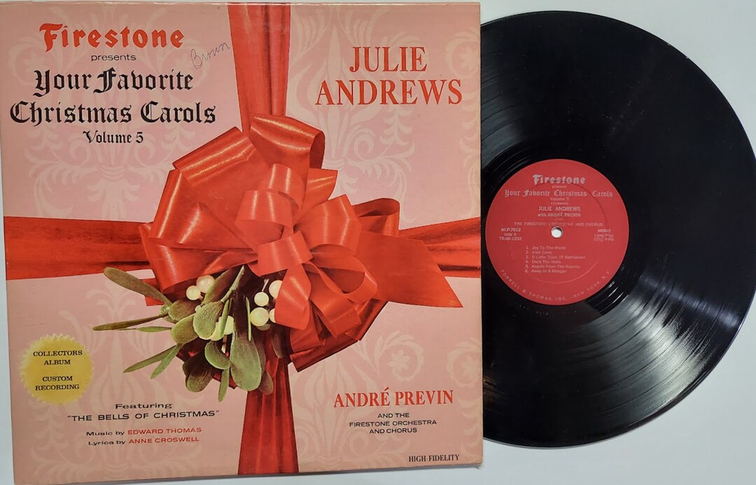 Vintage Vinyl Record Album by Firestone With Julie Andrews and André ...