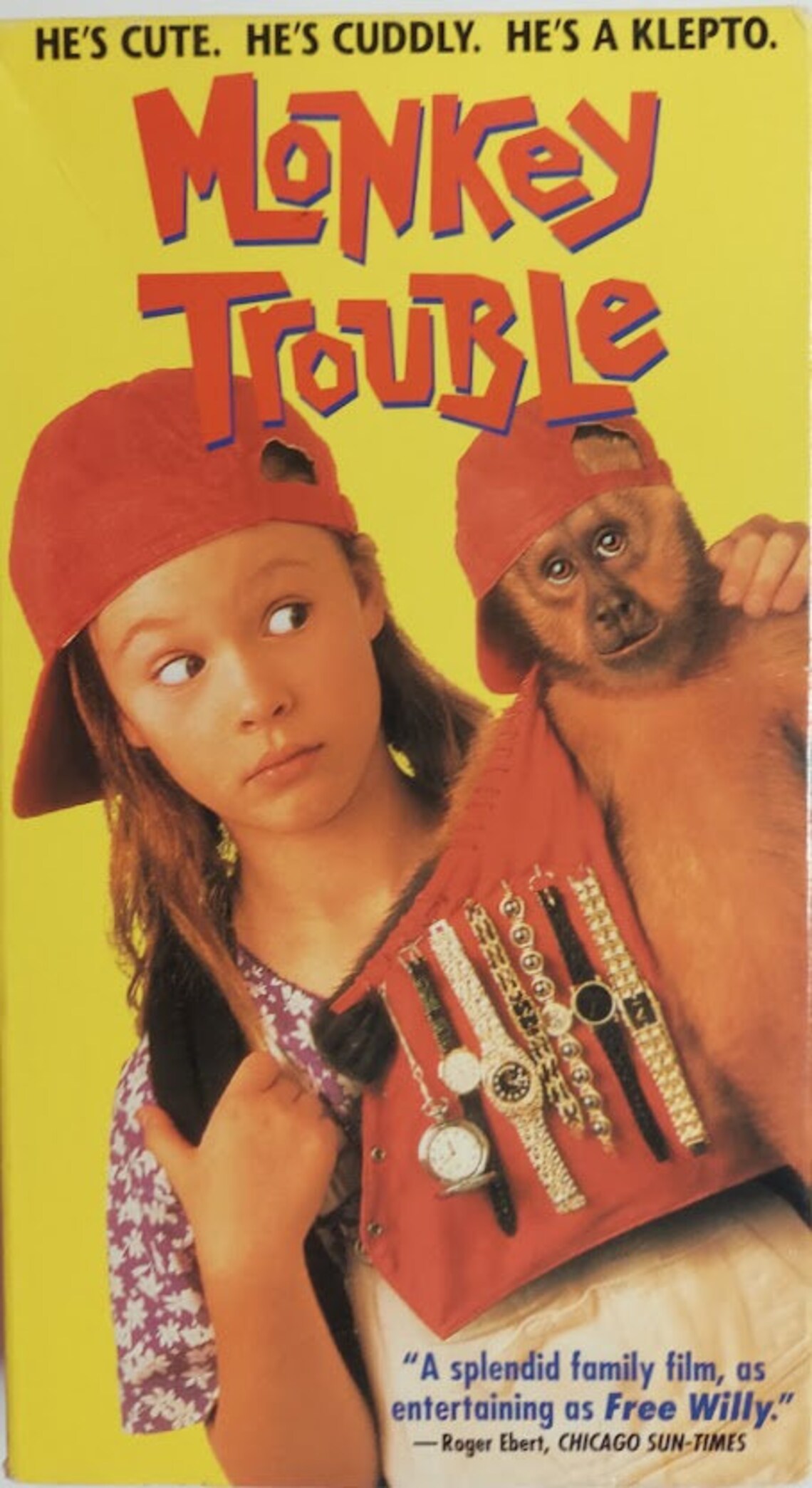VHS 1994 Vintage Movie Titled Monkey Trouble Starring Thora Birch - Etsy