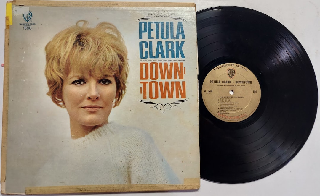 Vintage 1965 Vinyl Record Album by Petula Clark Tited Downtown - Etsy