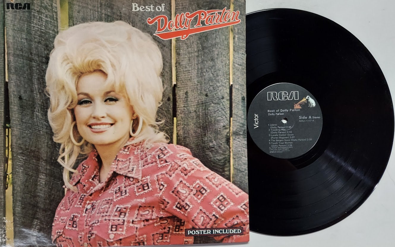 Vintage 1975 Vinyl Record Album by Dolly Parton titled Best Of | Etsy