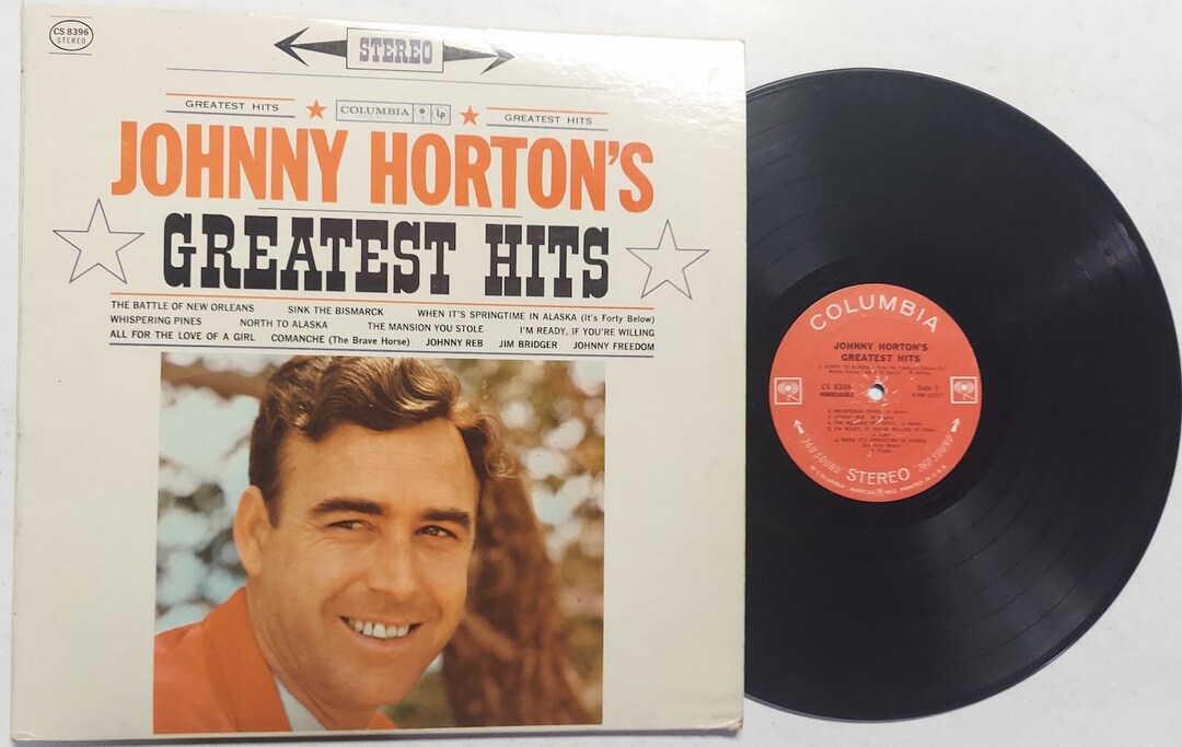 Vintage 1961 Vinyl Record Album by Johnny Horton Titled Johnny Horton's ...