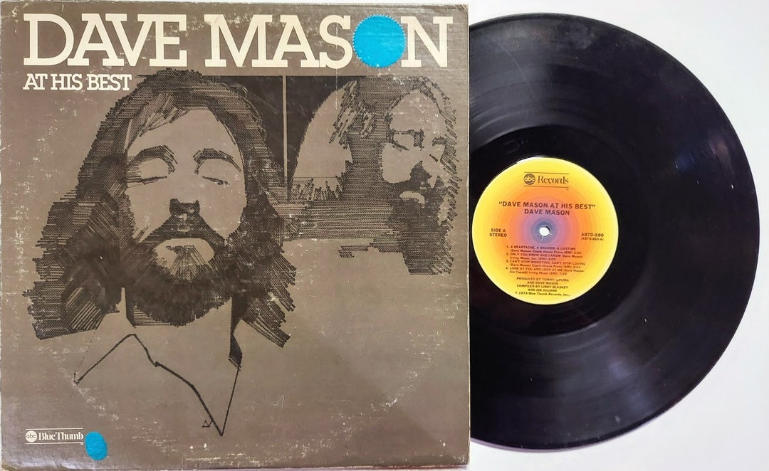Vintage 1974 Vinyl Record Album by Dave Mason Titled Dave Mason at His ...
