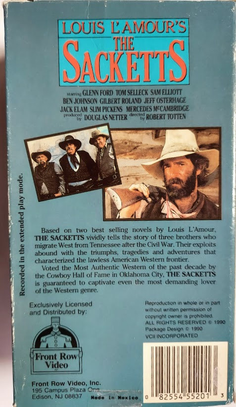 VHS 1979 Vintage Used Movie the Sacketts With Jeff Osterhage. Tom ...