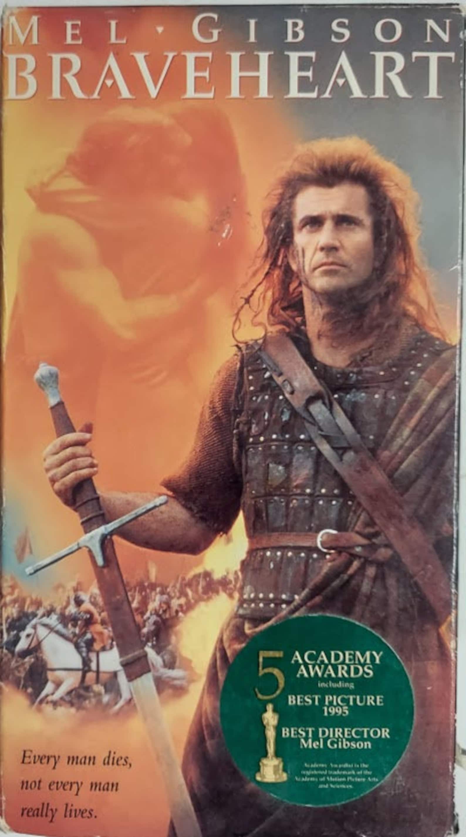 VHS 1995 Vintage Movie titled Braveheart starring Mel Gibson | Etsy