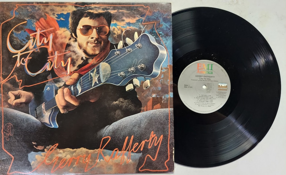 Vintage 1977 Vinyl Record Album by Gerry Rafferty Titled City to City ...