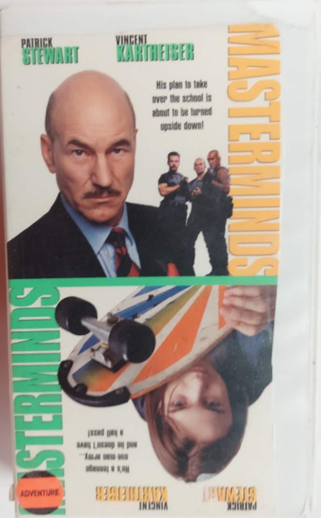 VHS 1997 Vintage Movie Titled Masterminds Starring Patrick Stuart - Etsy